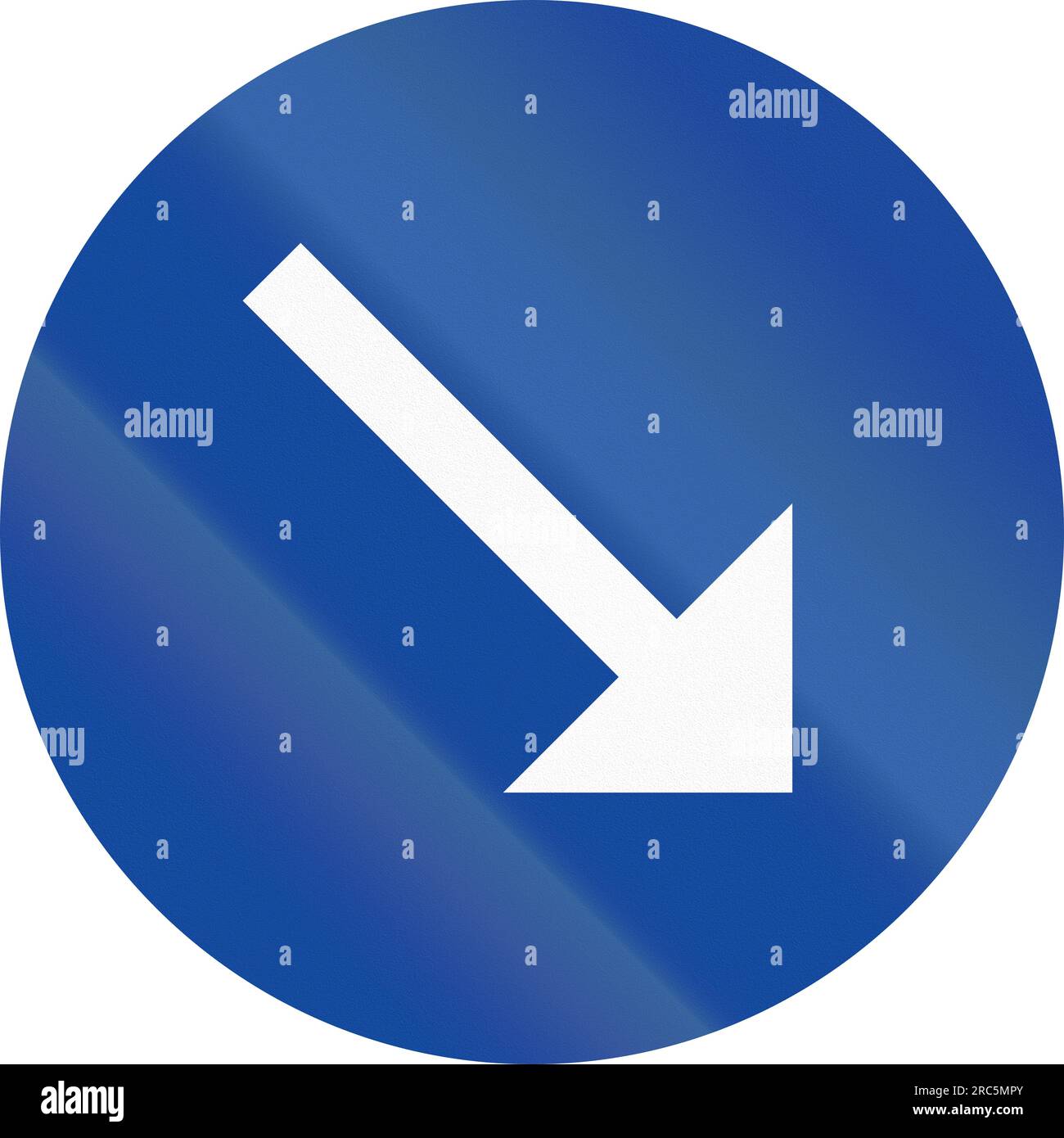 Greek traffic sign: Keep right Stock Photo - Alamy