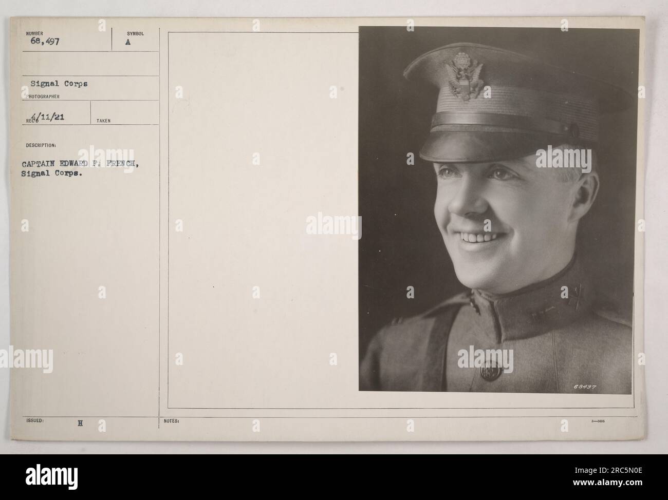 Captain Edward F. French of the Signal Corps captured this photograph ...