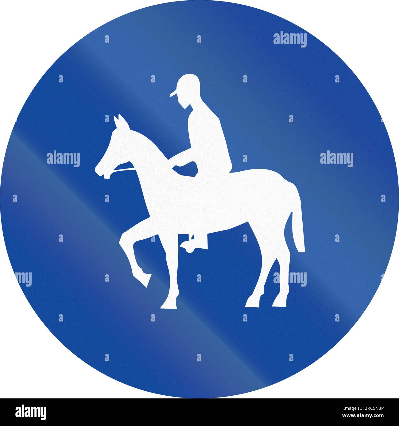 Greek traffic sign for a bridle way Stock Photo - Alamy