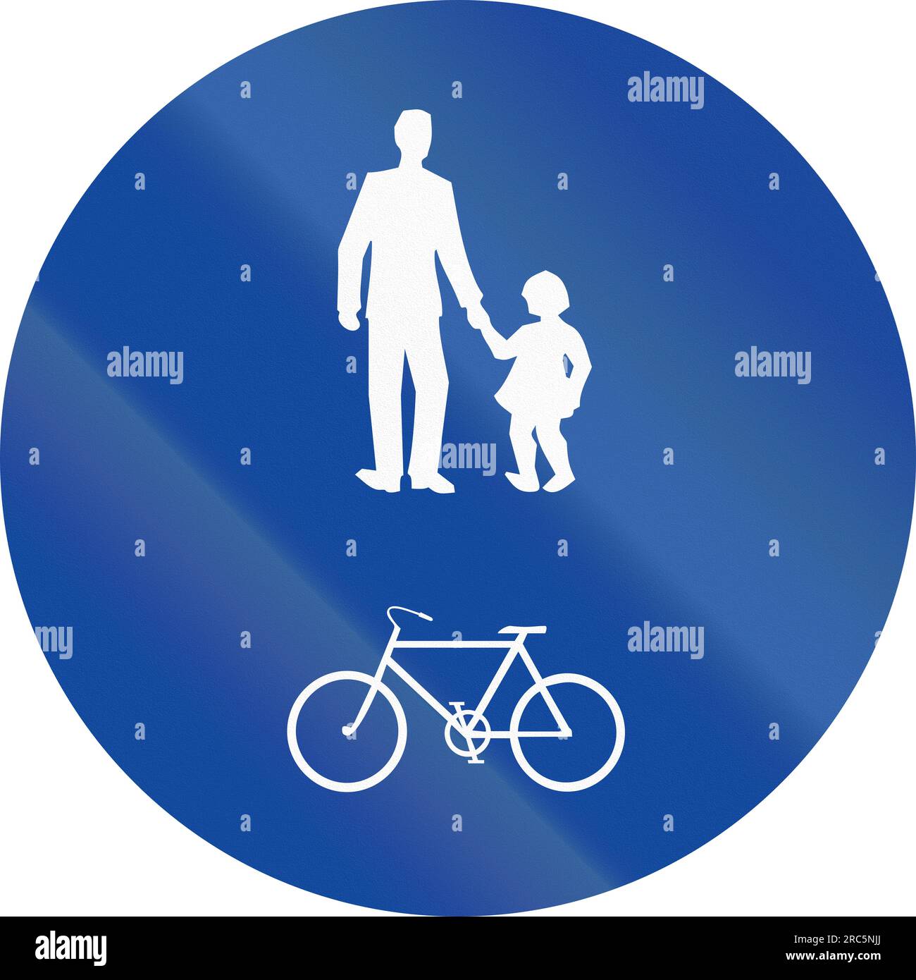 Greek traffic sign on a shared-use path Stock Photo - Alamy