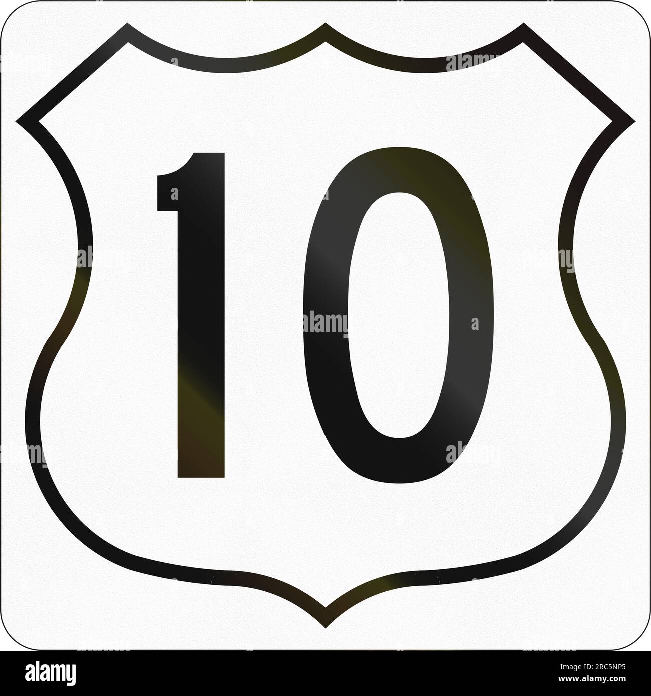 Route marker for Nova Scotia trunk highway number 10 Stock Photo - Alamy