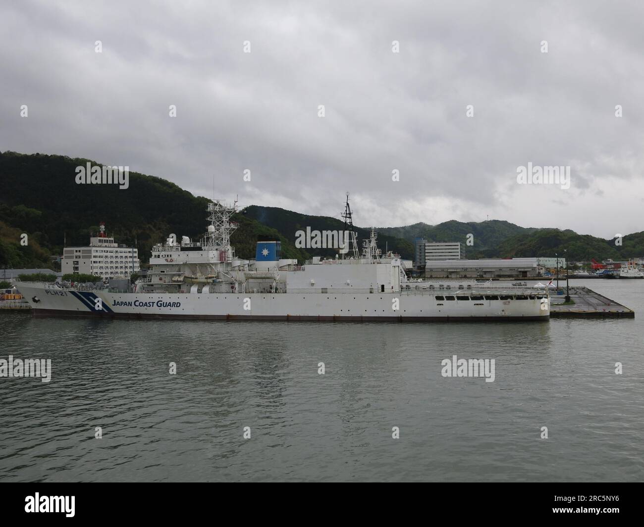 Ship PLH 21 is a patrol vessel for the Japan Coast Guard in its home ...