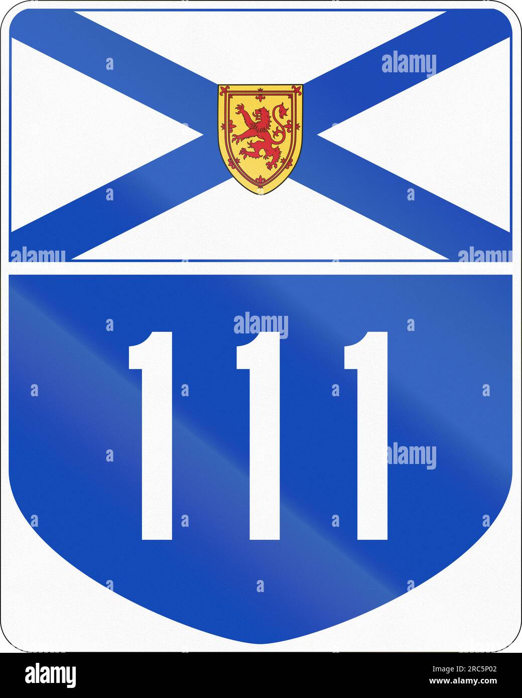 Route marker for Nova Scotia highway number 111 Stock Photo - Alamy
