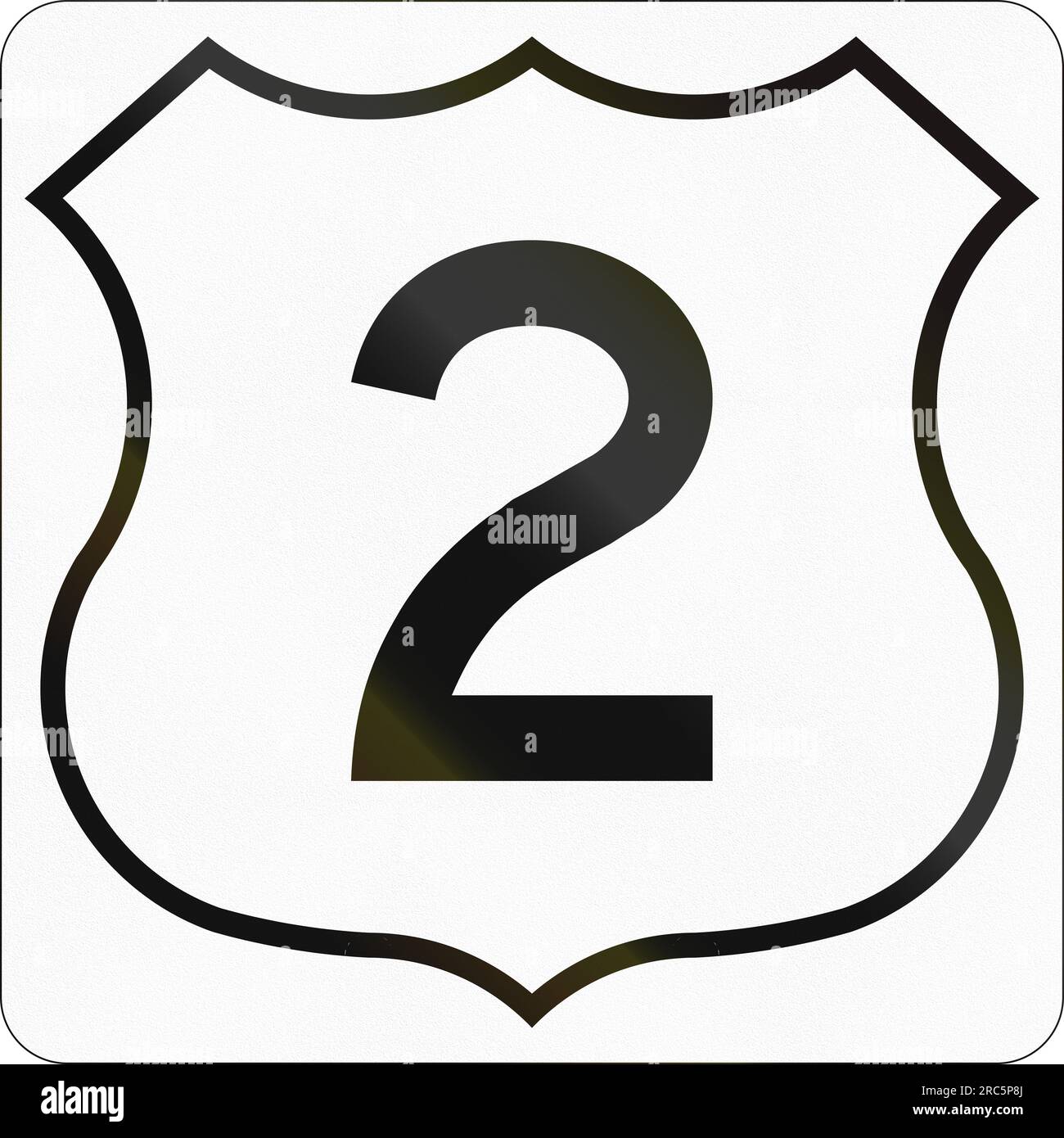 Route marker for Nova Scotia trunk highway number 2 Stock Photo - Alamy