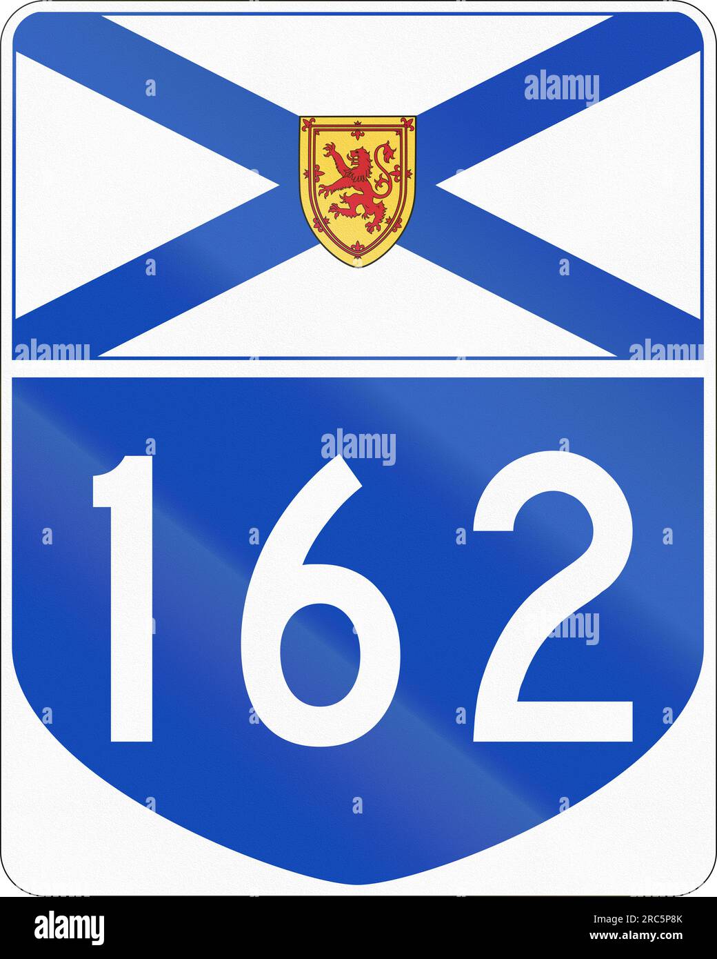 Route marker for Nova Scotia highway number 162 Stock Photo - Alamy