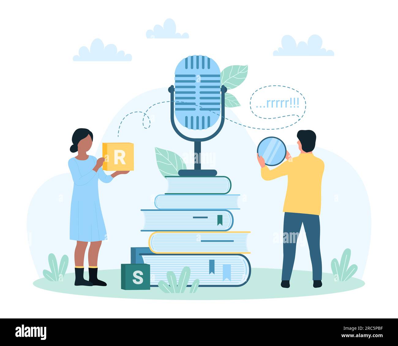 Practice speech Stock Vector Images - Alamy