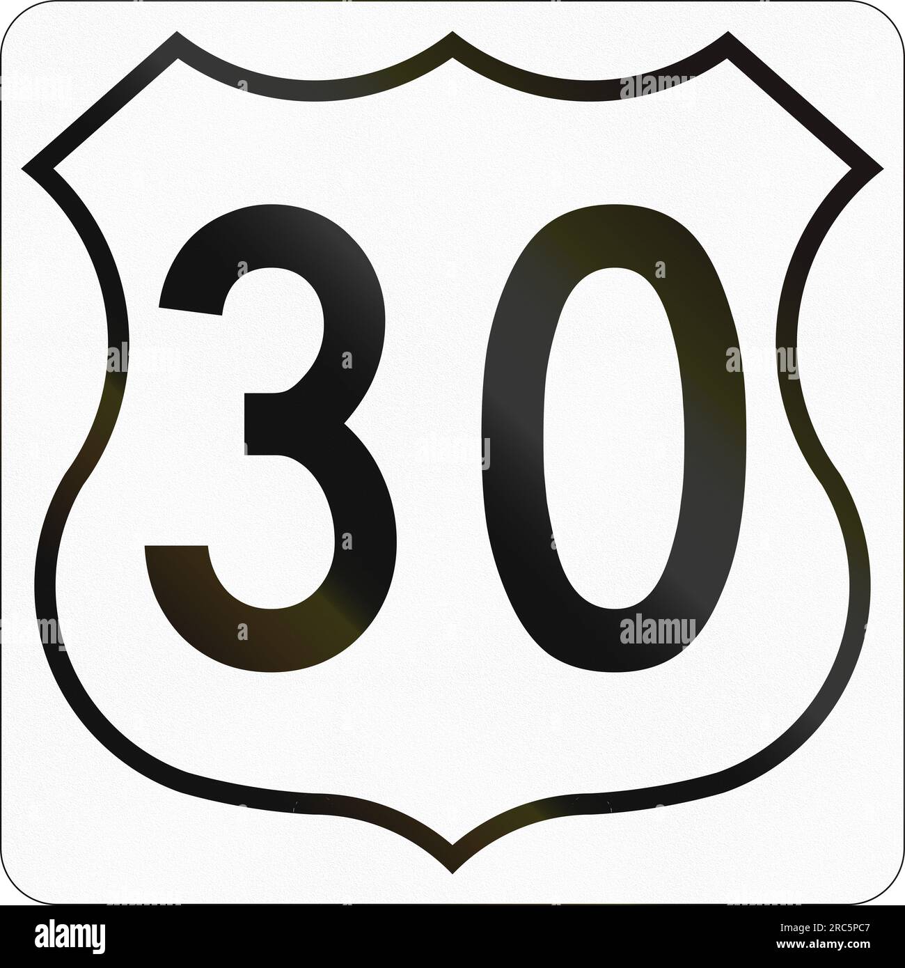 Route marker for Nova Scotia trunk highway number 30 Stock Photo - Alamy