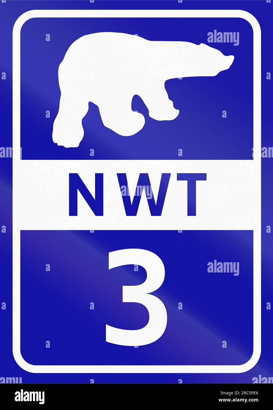 Shield of Northwest Territory highway number 3 Stock Photo - Alamy