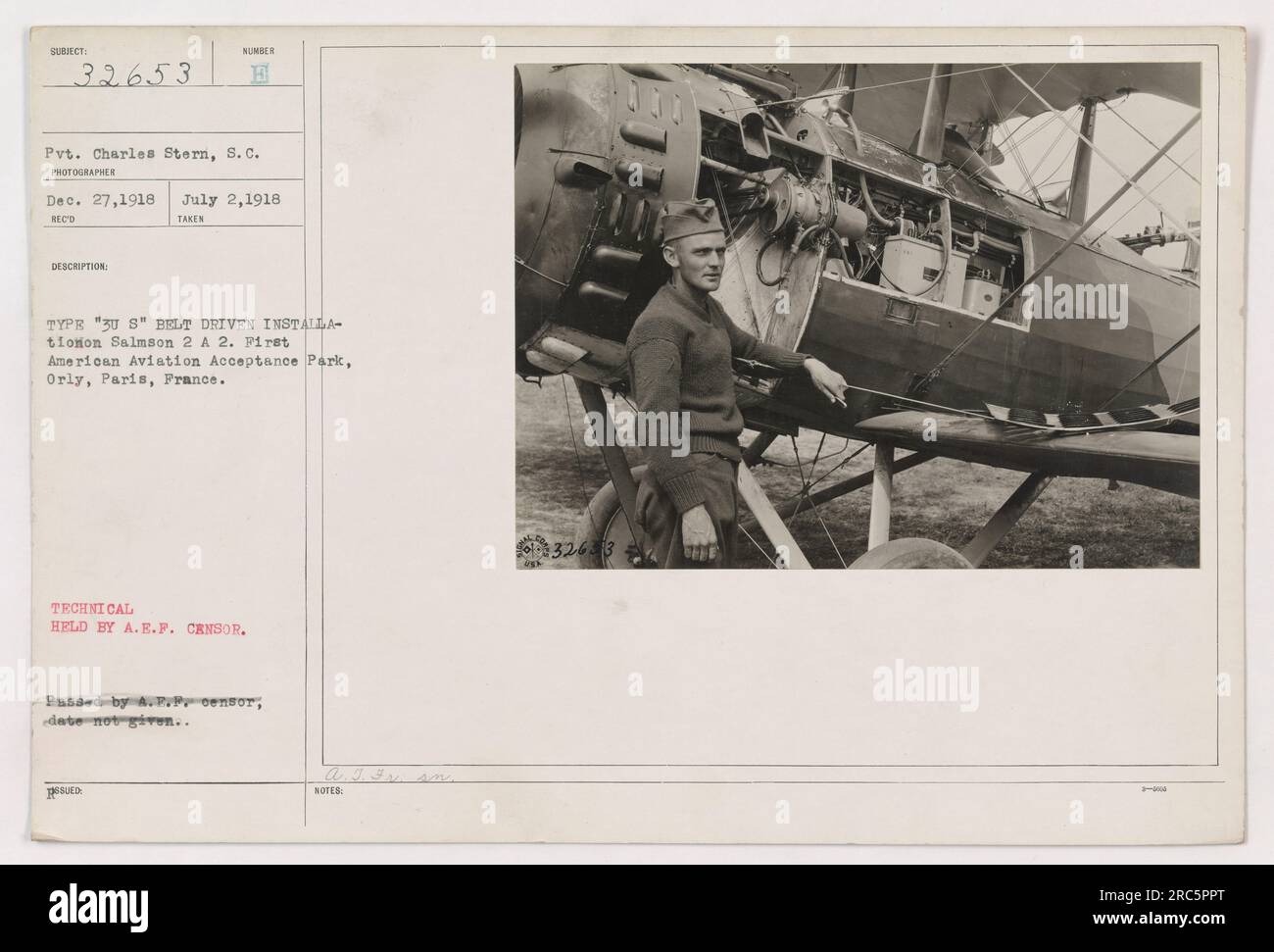 Private Charles Stern, of the Signals Corps, is pictured working on the ...