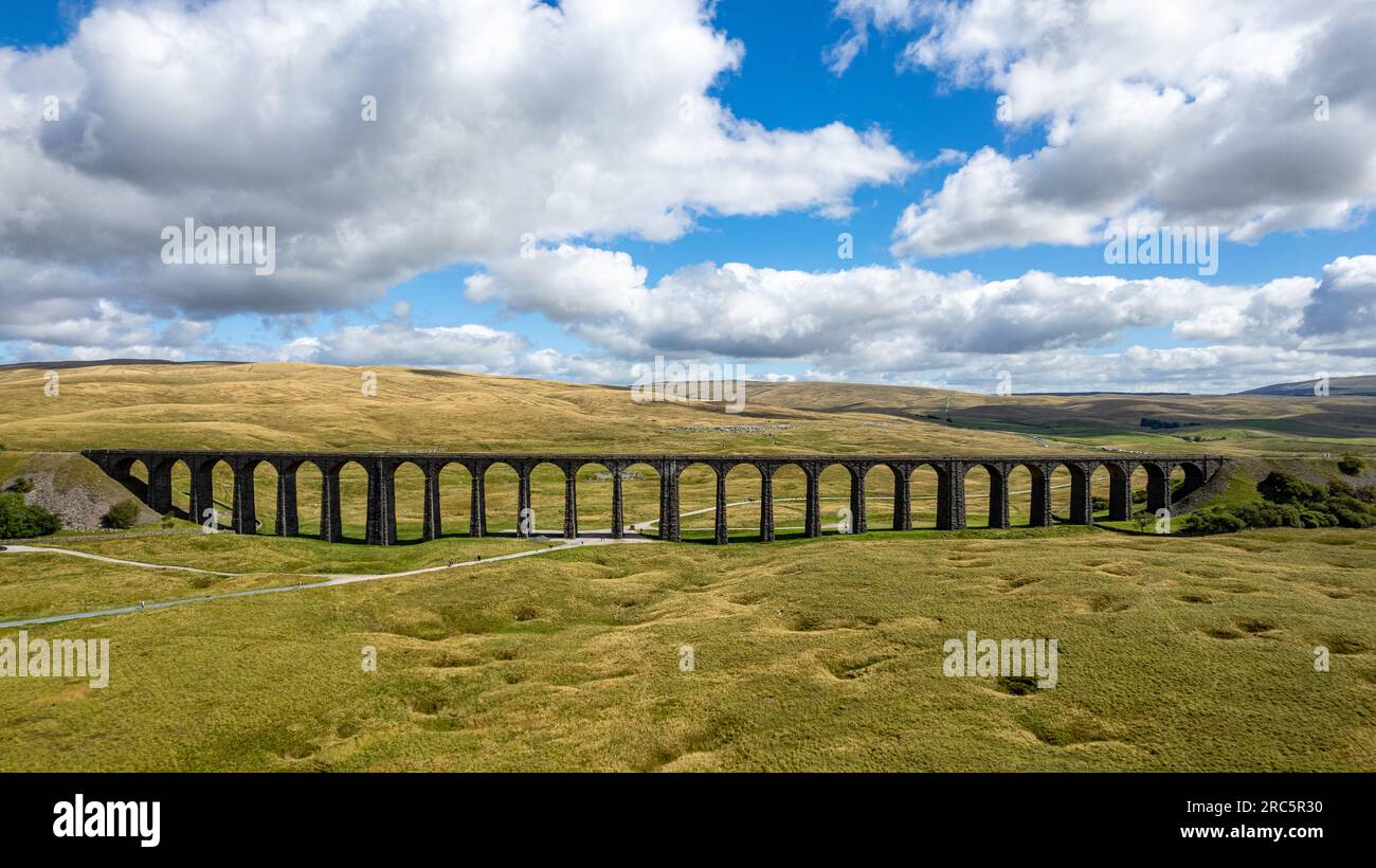 Beautiful view footage taken during my trip to Ribblehead Viaduct Stock ...