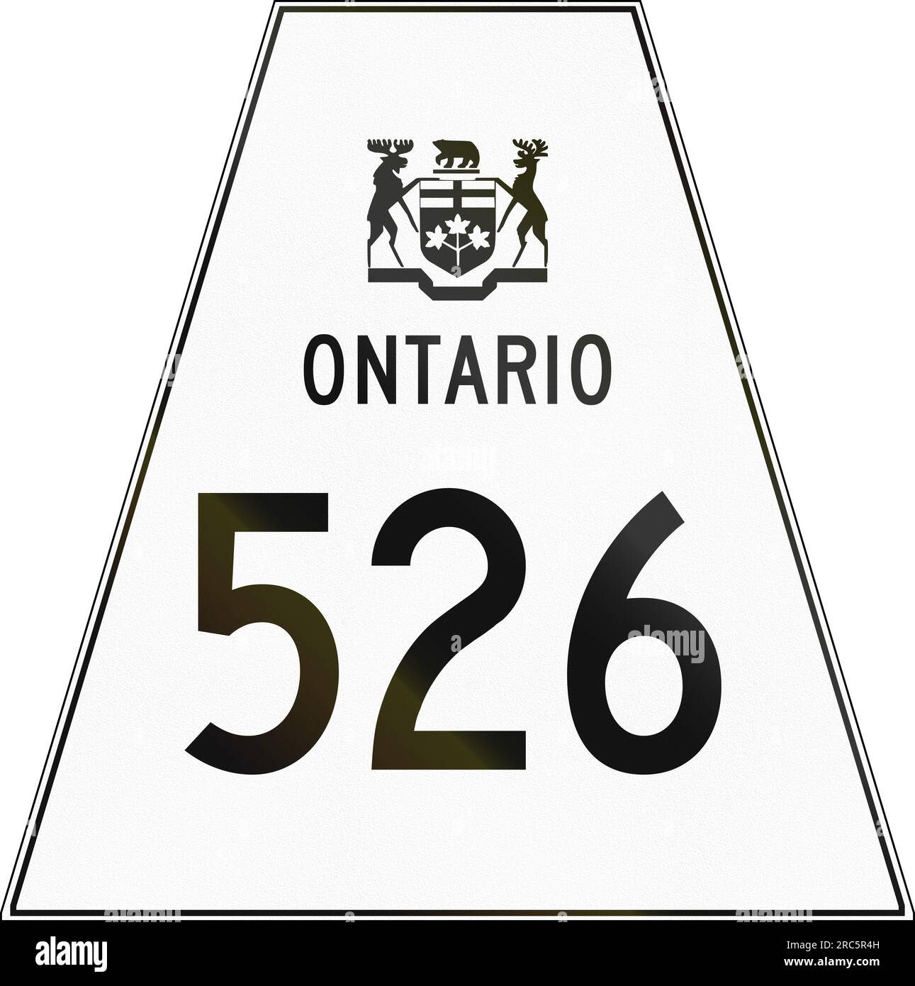 Canadian highway shield of Ontario highway number 526 Stock Photo - Alamy