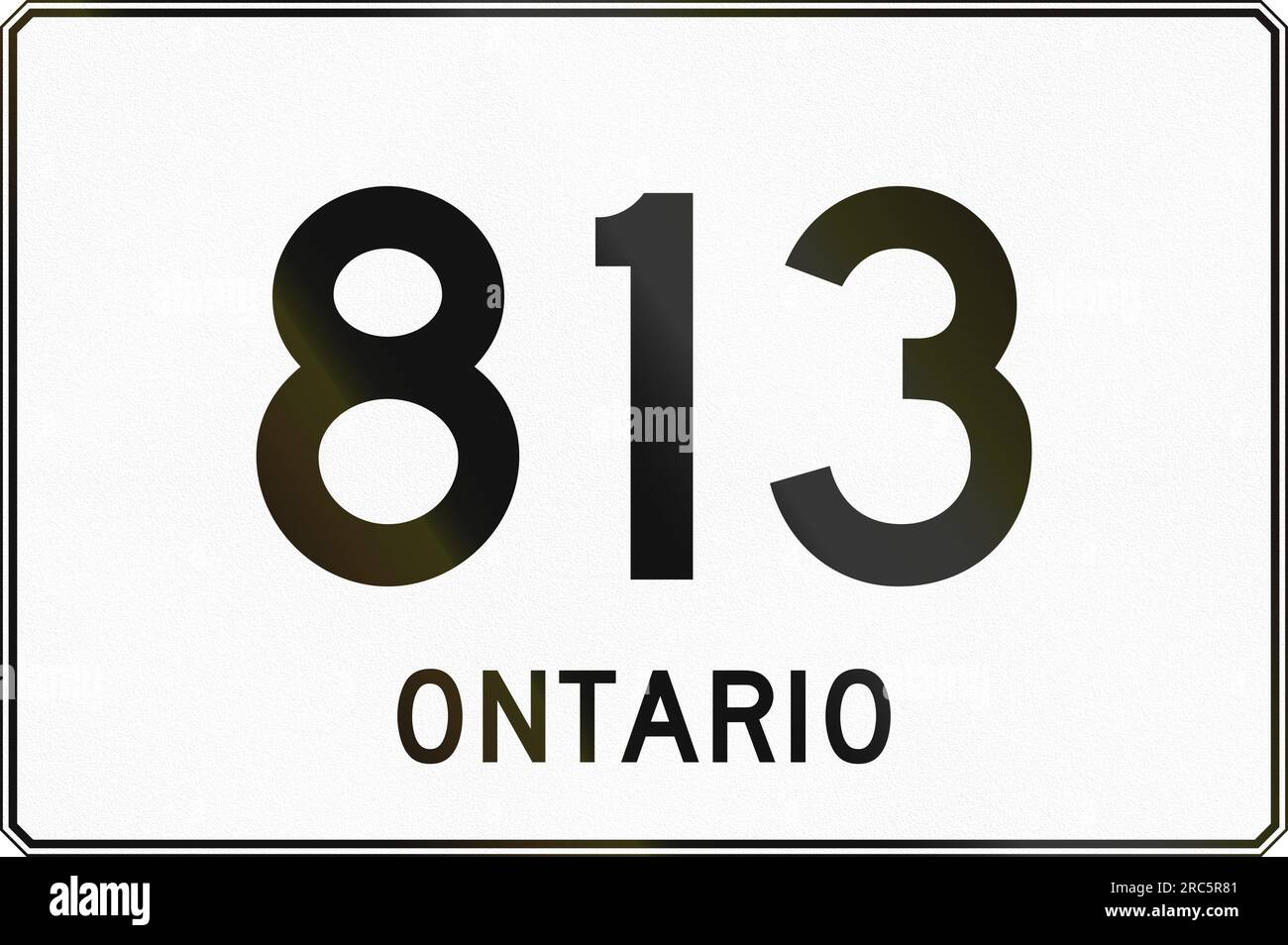 Canadian highway sign of Ontario Highway number 813 Stock Photo - Alamy