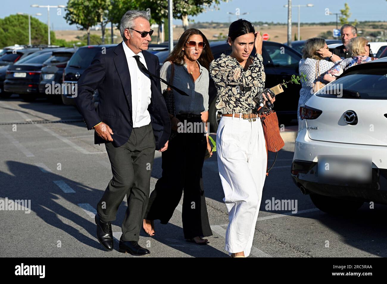 Carlos Sainz and Blanca Sainz at the morgue to say the last goodbye to ...
