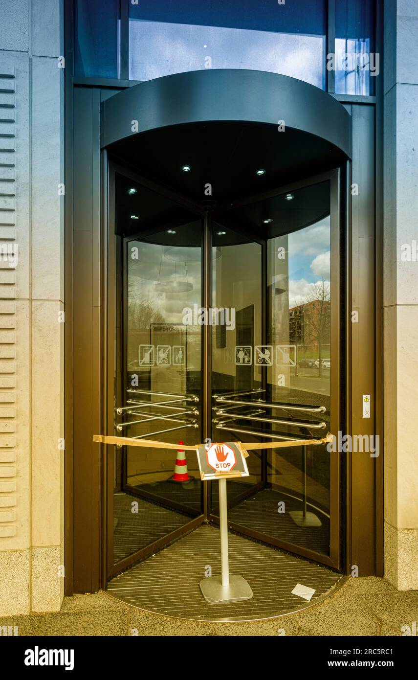 Defective Revolving Door At The Entrance To An Office Complex, Berlin ...