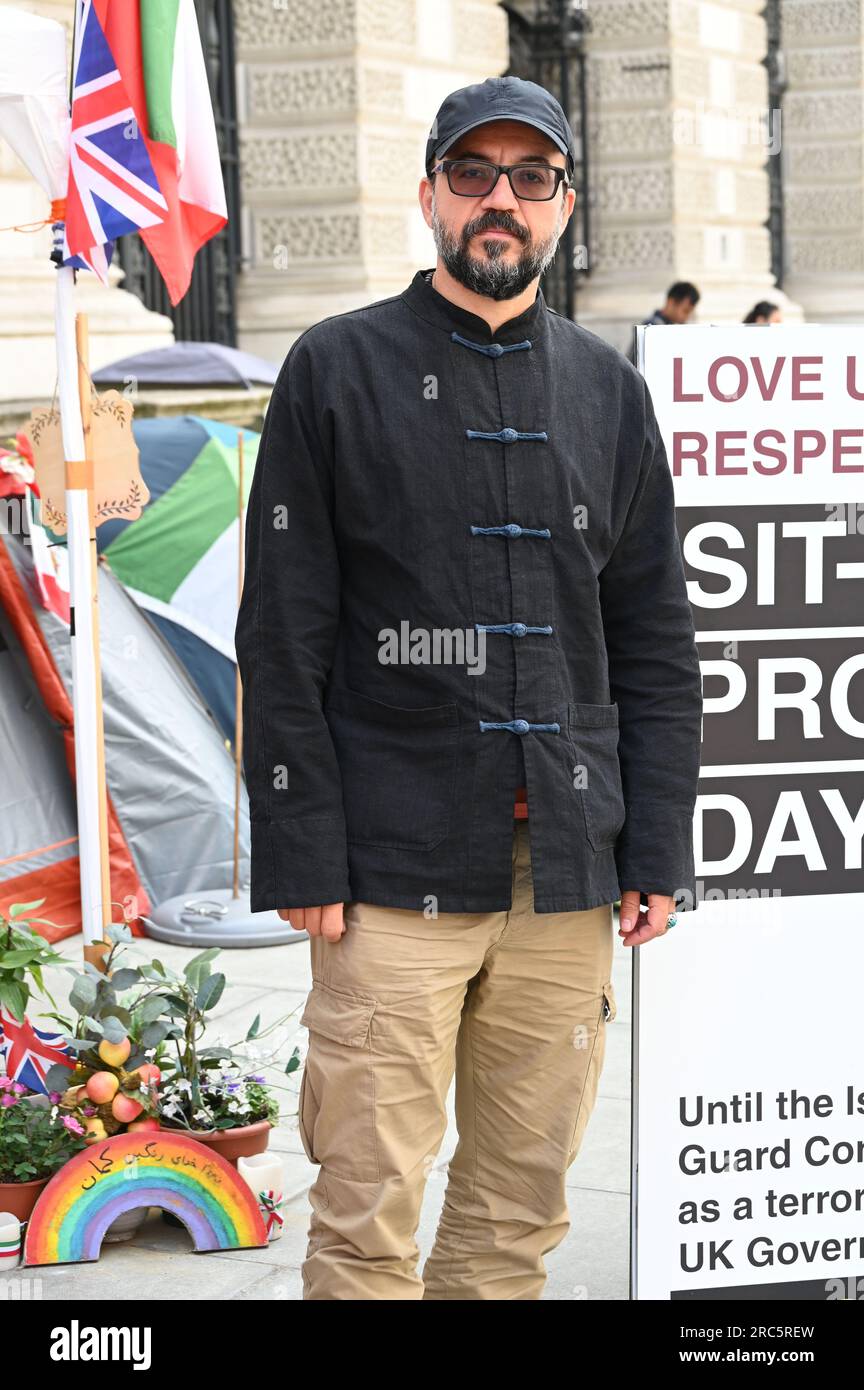Vahid Beheshti, Sit-in protest calling on the @ GOVUK to proscribe the ...