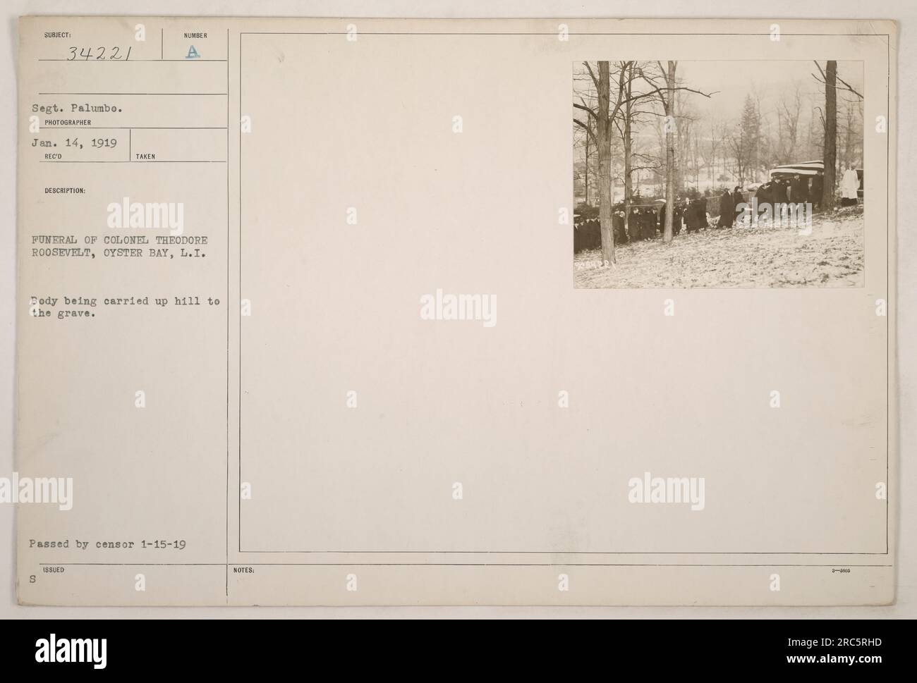"This photograph captures Sgt. Palumbo during the funeral procession of ...