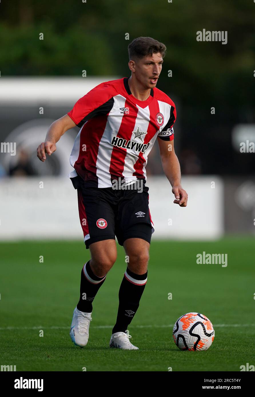 Brentford's Vitaly Janelt during a friendly match at LV BET Stadium ...