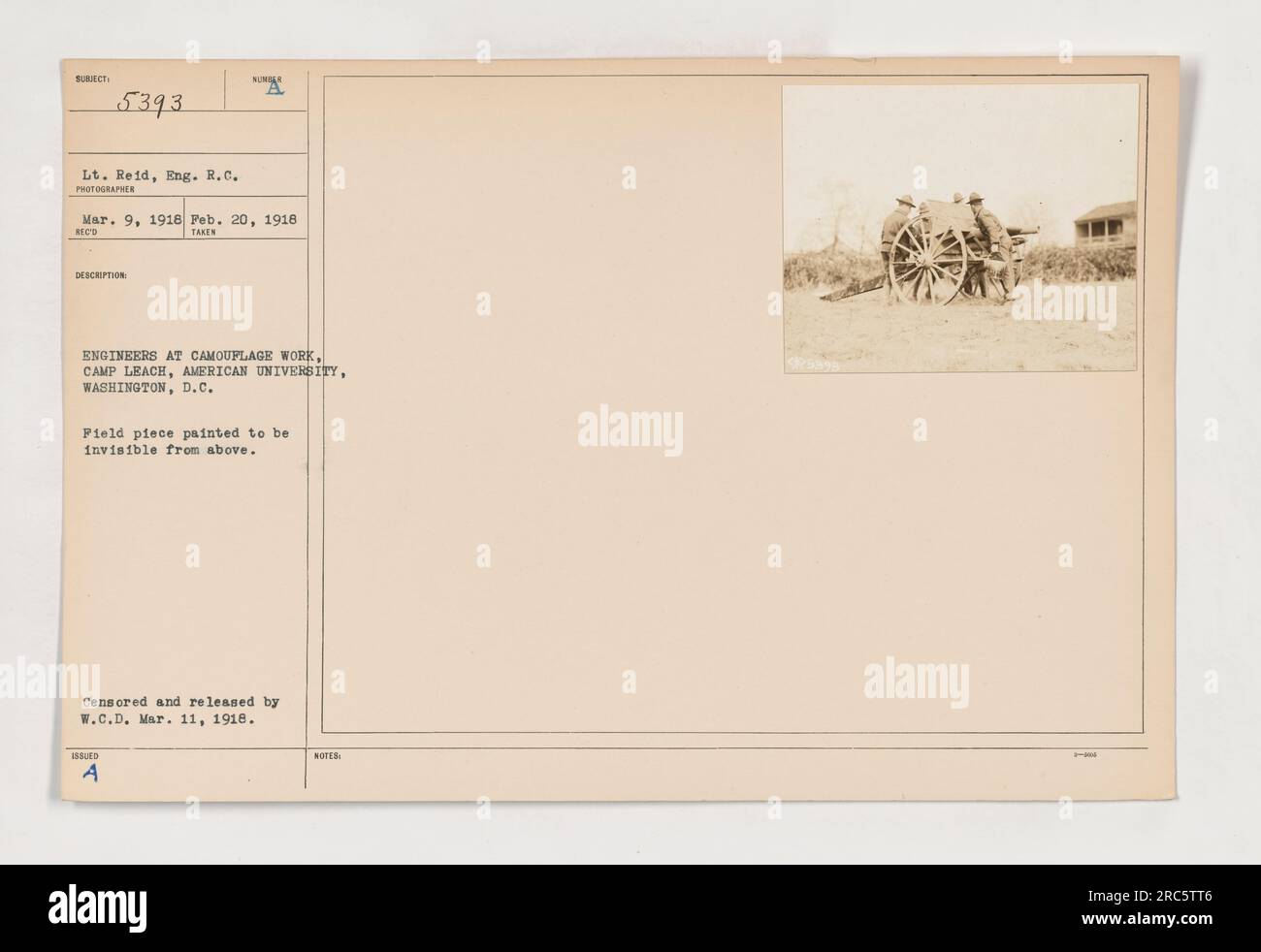 Engineers at Camp Leach, American University in Washington, D.C ...