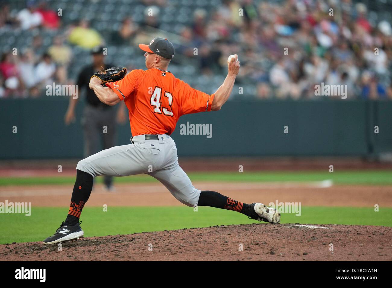Salt Lake UT, USA. 8th July, 2023. Sacramento pitcher Nick Avila (43 ...