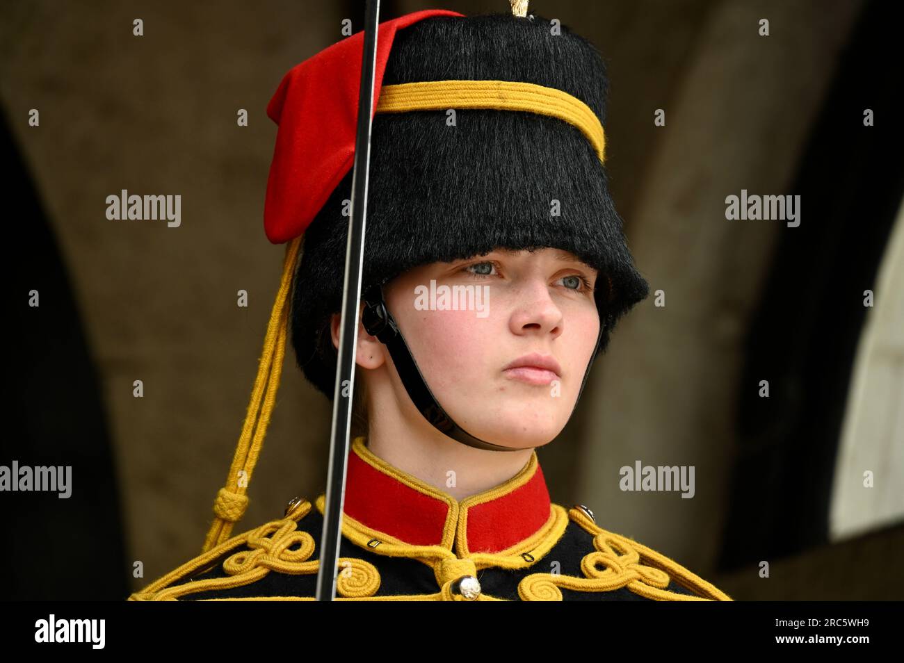 Female Soldier, The King's Troop, Royal Horse Artillery, Horse Guards ...