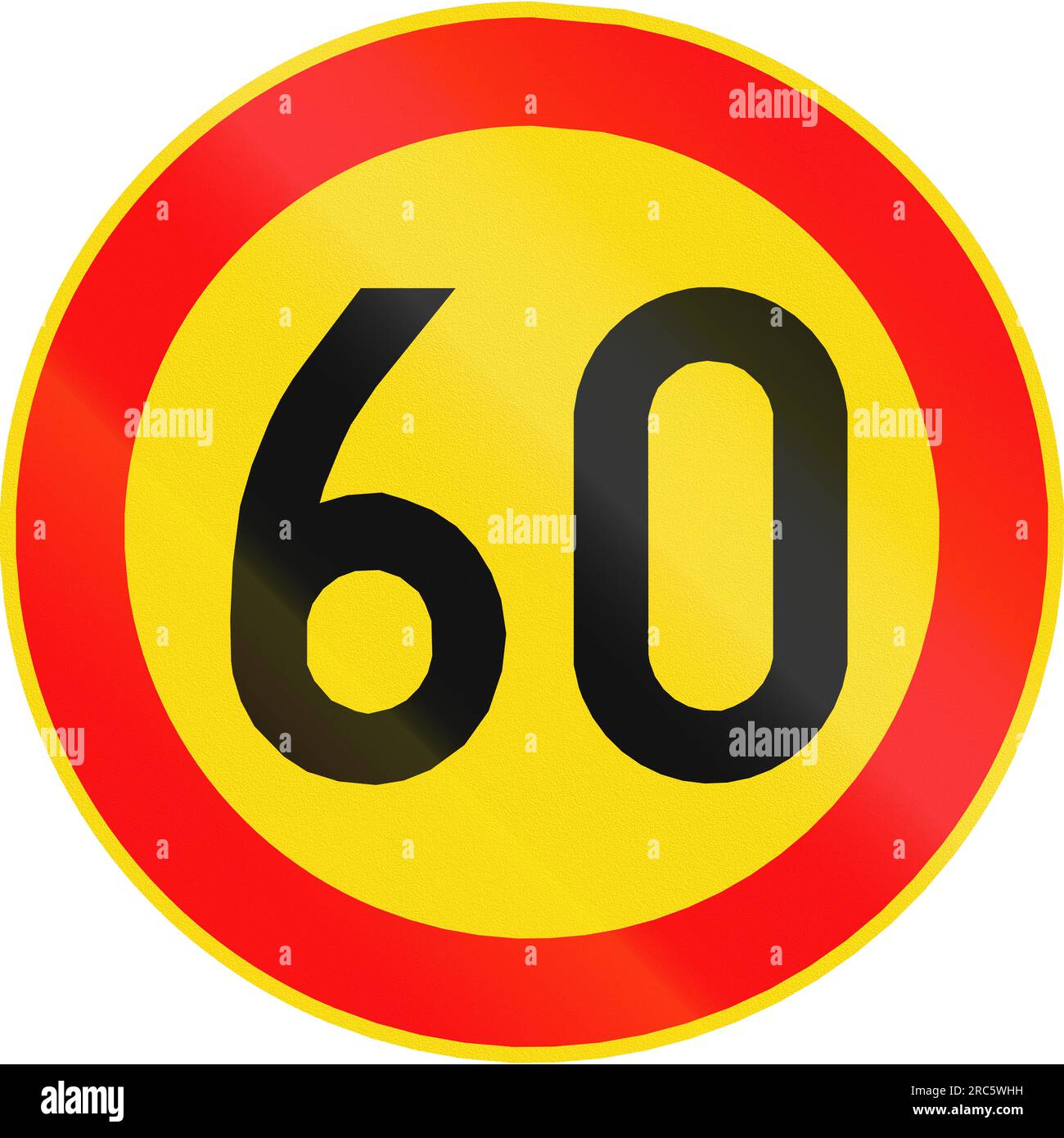 Road sign 361 in Finland - Maximum speed limit (km/h Stock Photo - Alamy
