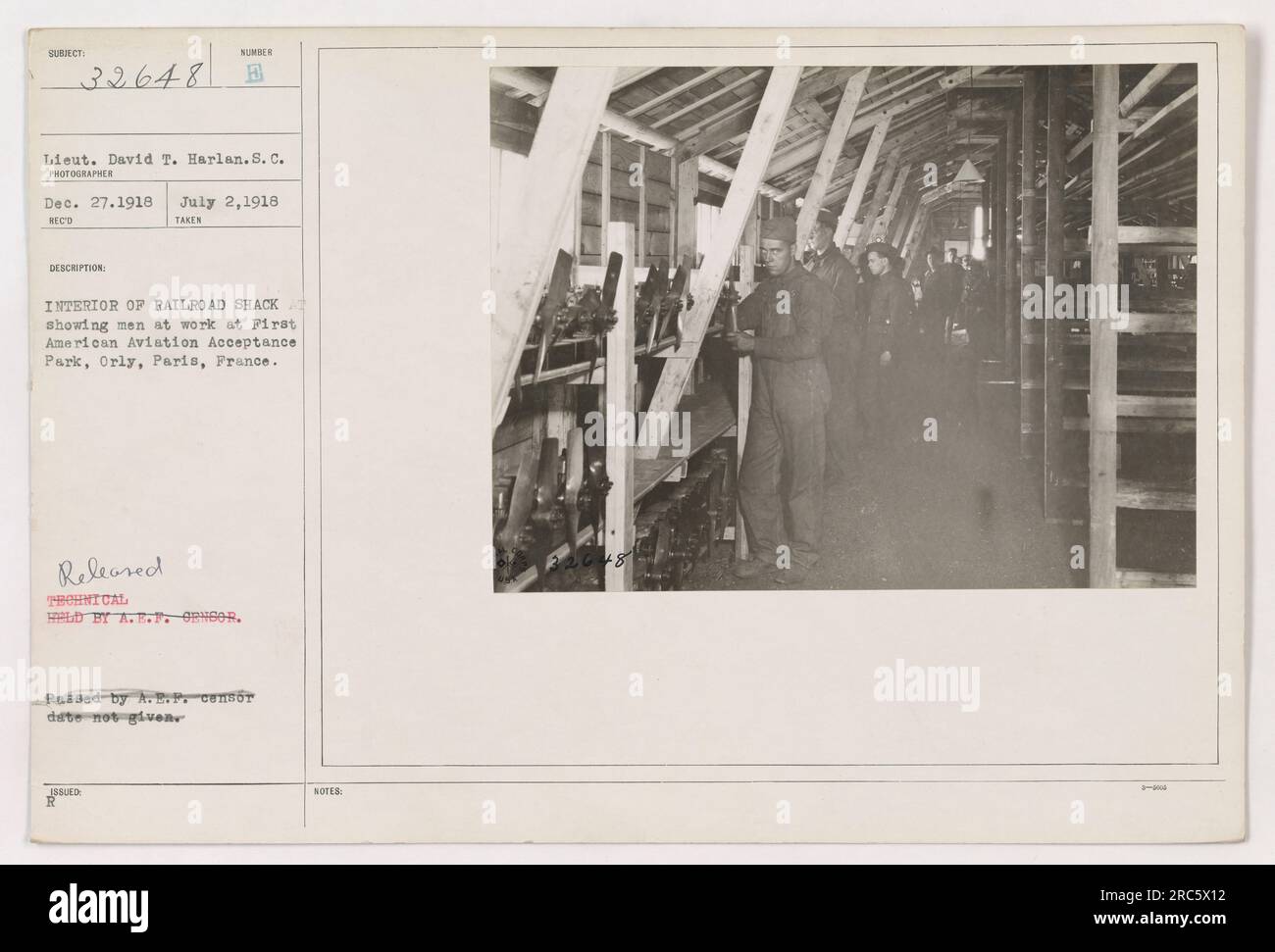 Interior of a railroad shack at the First American Aviation Acceptance ...