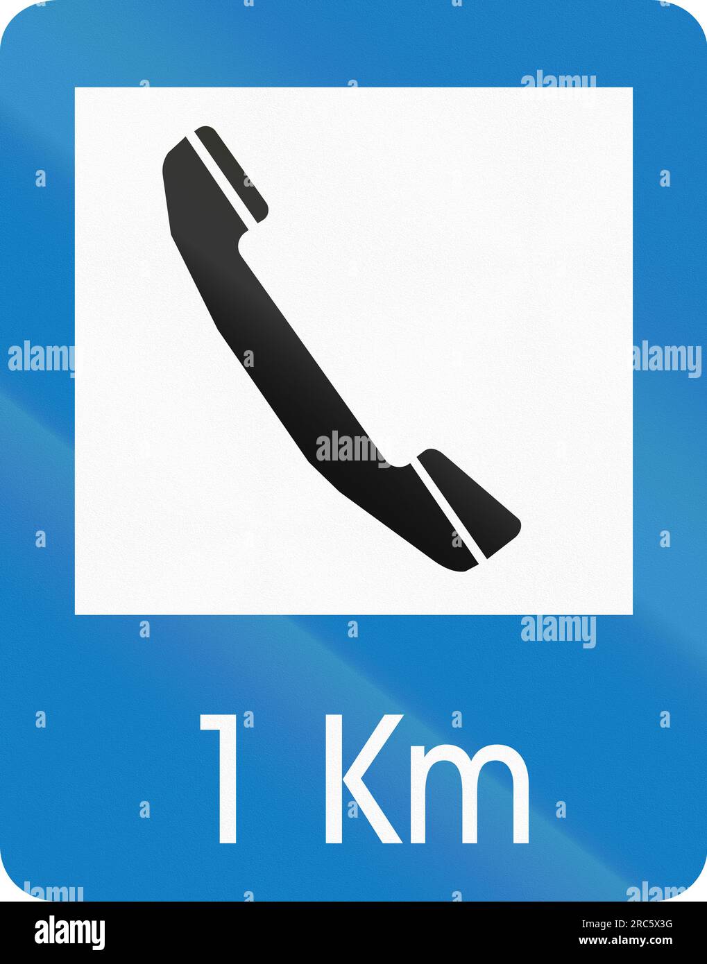 An Official Colombian traffic sign: Telephone Stock Photo - Alamy
