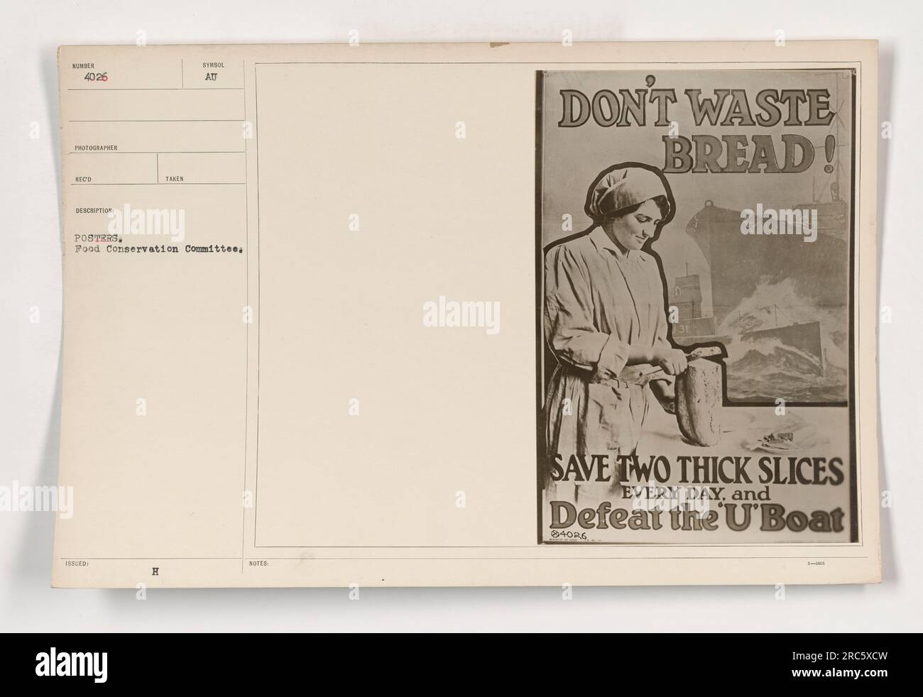 Homefront food propaganda poster hi-res stock photography and images ...