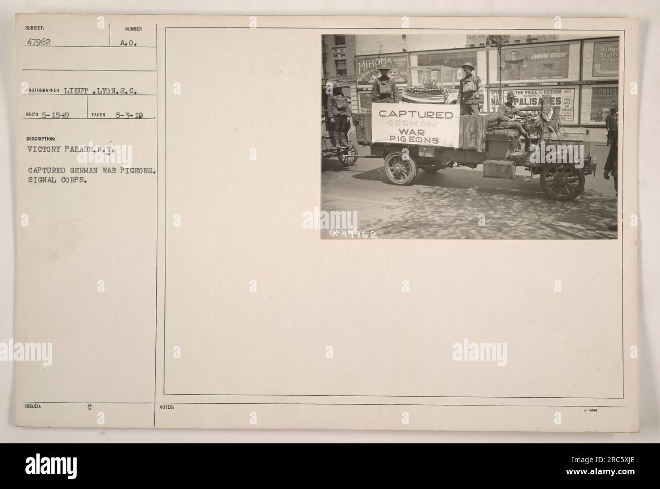 American pigeons in world war one hi-res stock photography and images ...