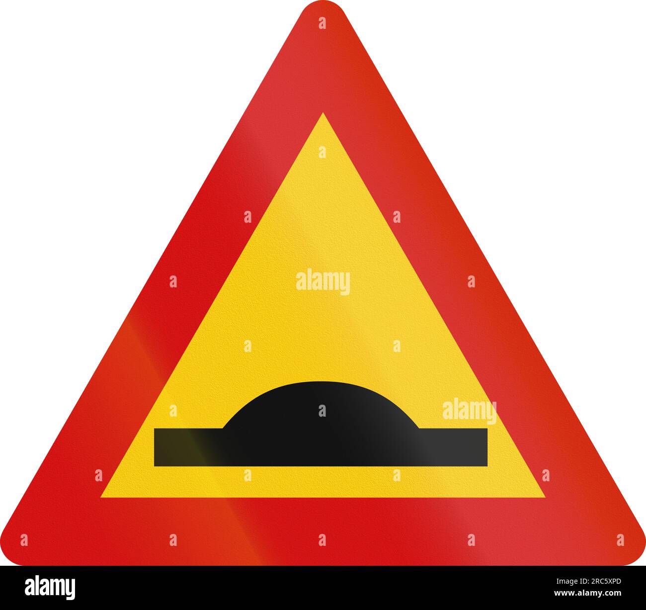 Orange bump sign hi-res stock photography and images - Alamy