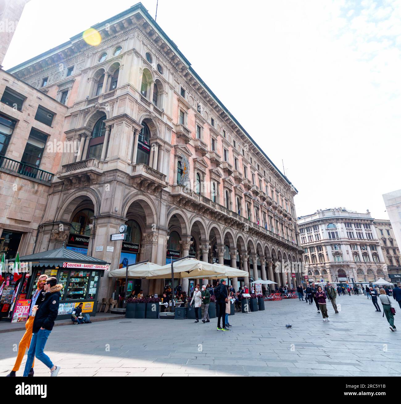 Milan, Italy - 29 March 2022: Corso Vittorio Emanuele II , formerly the ...