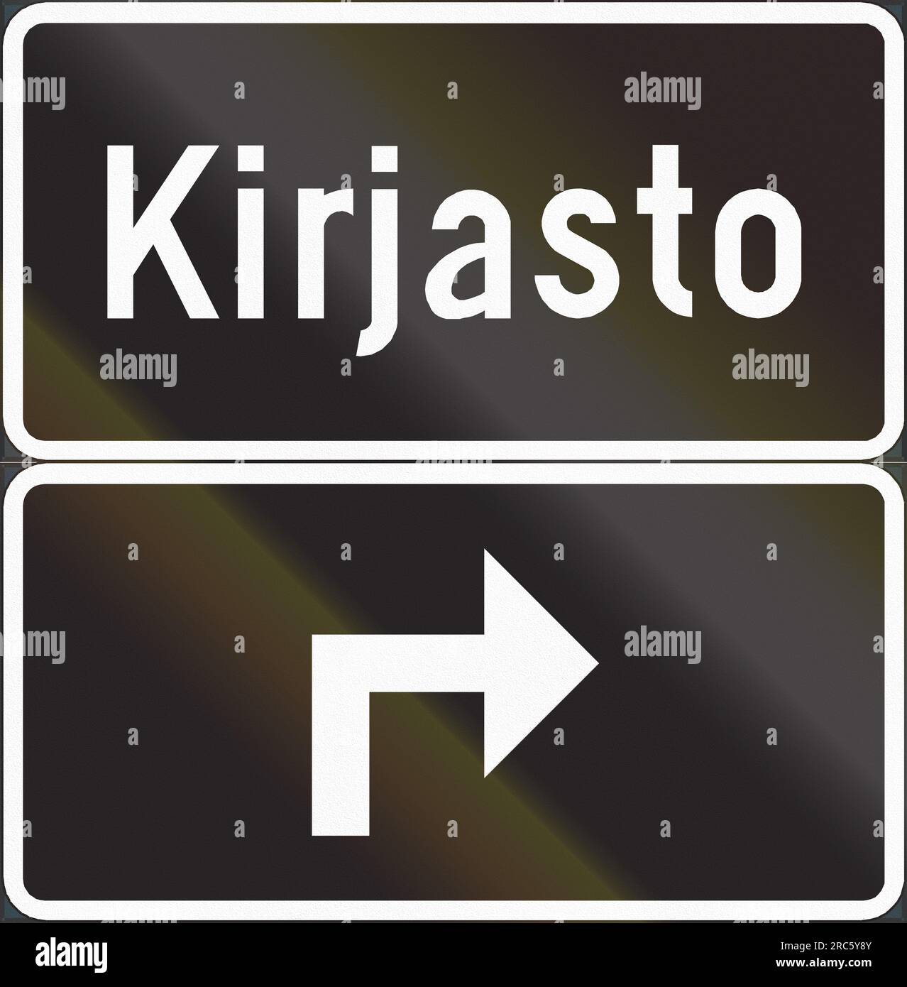 Finnish road sign no. 644 a. Advance location sign Stock Photo - Alamy