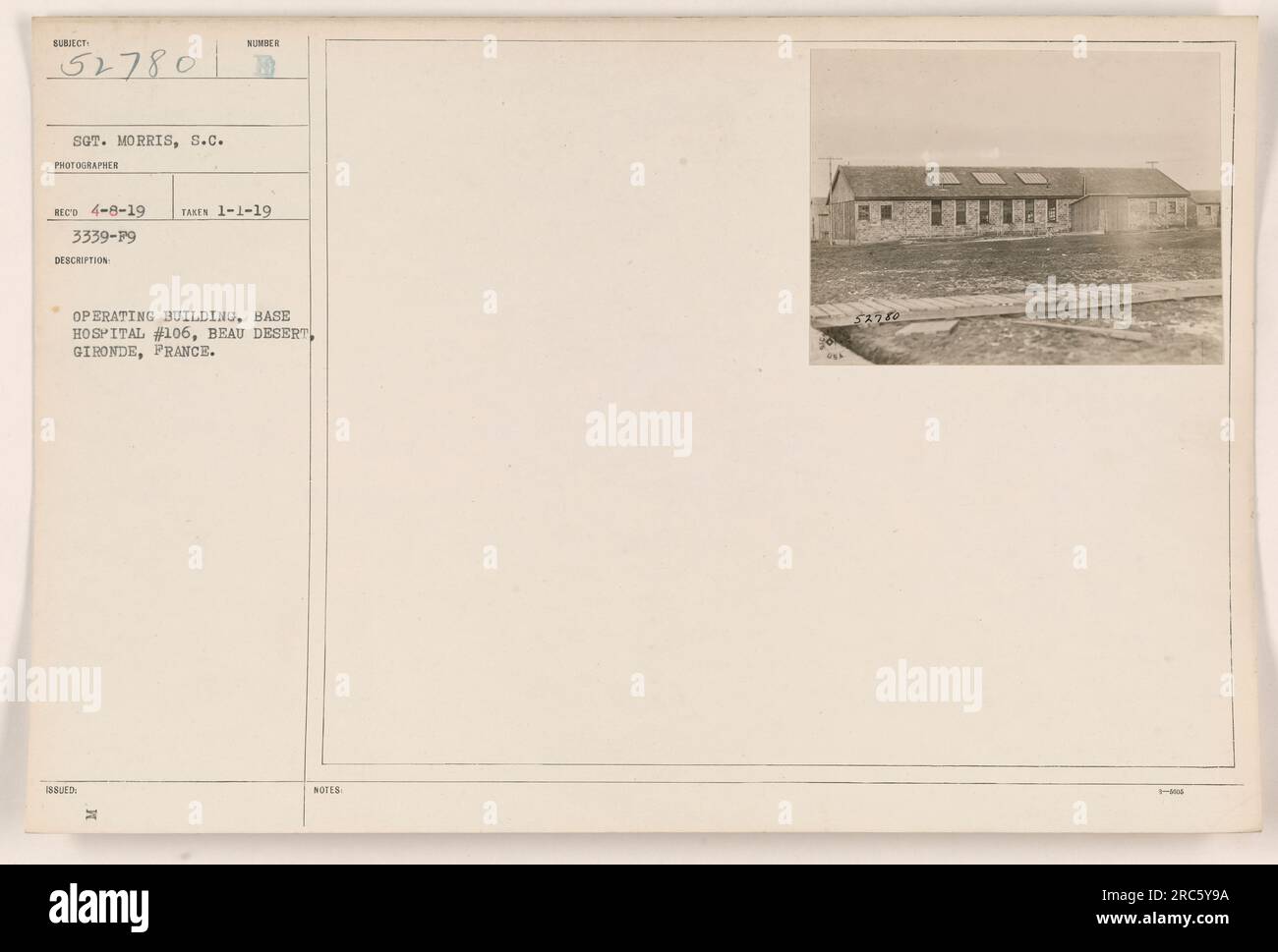 Operating Building at Base Hospital #106 in Beau Desert, Gironde ...