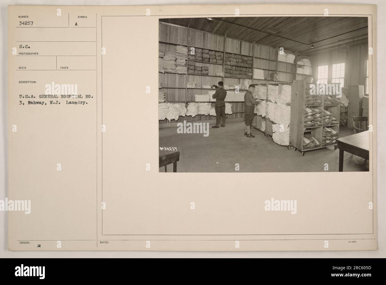 Image showing the laundry facilities at U.S.A. General Hospital No. 3 ...