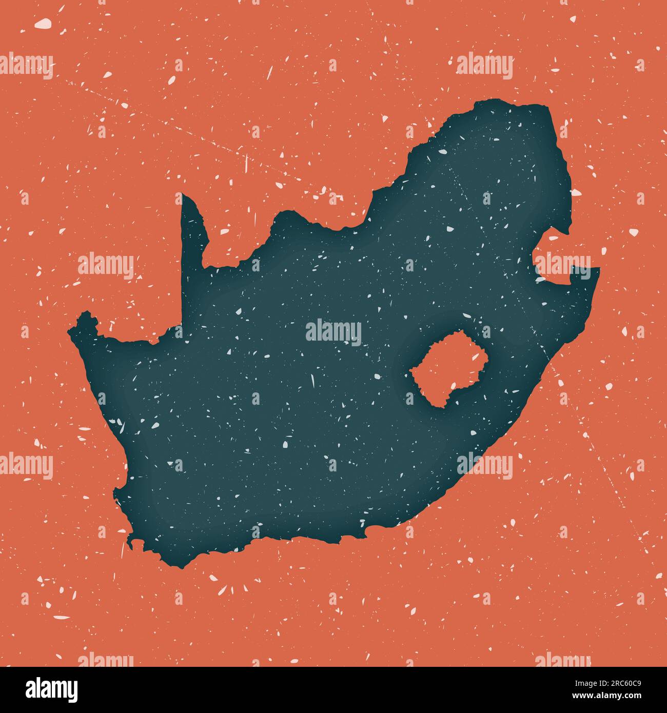 South Africa vintage map. Grunge map of the country with distressed texture. South Africa poster ...