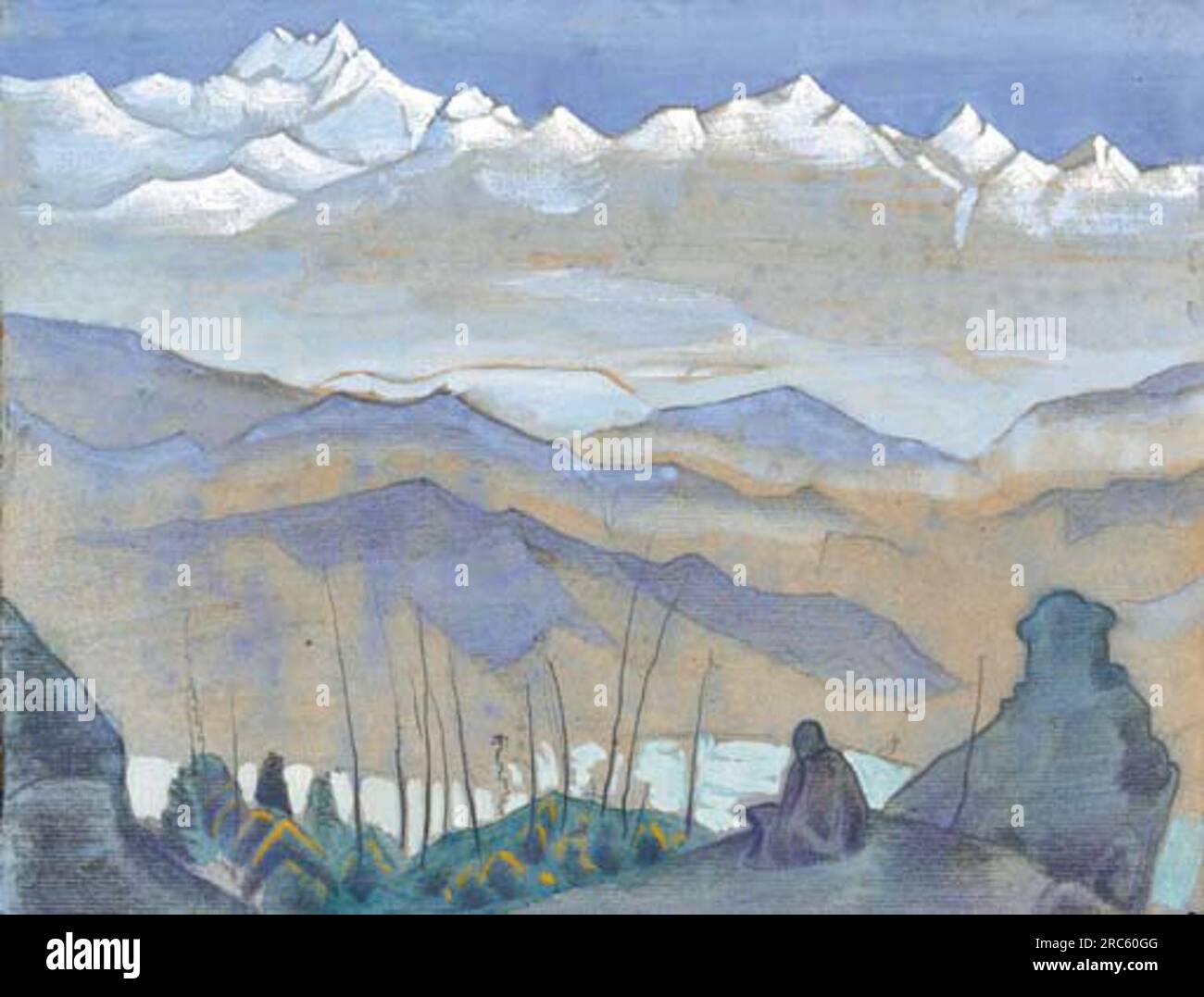 Study to "Book of Wisdom" 1929 by Nicholas Roerich Stock Photo - Alamy