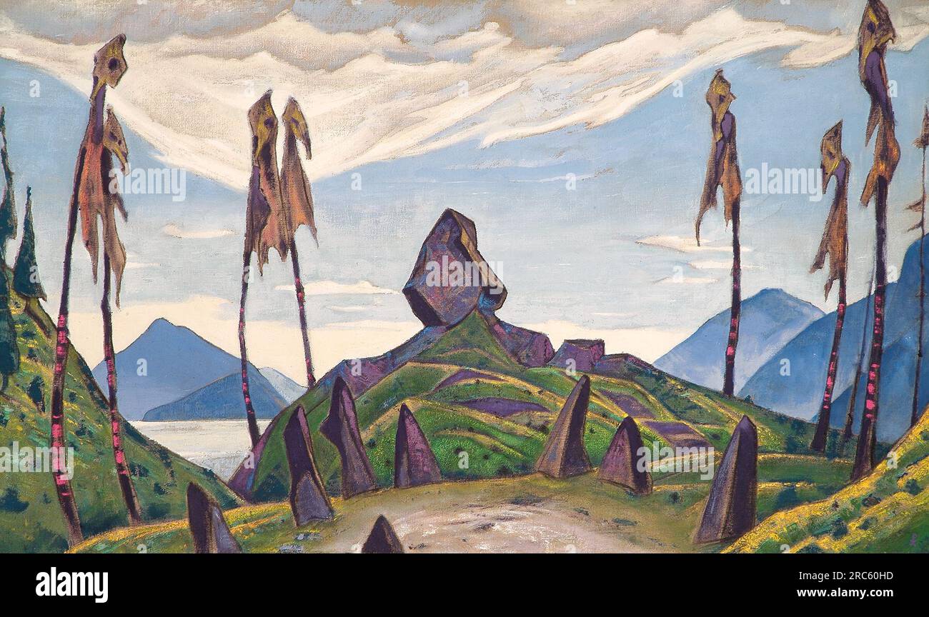 Study of scene decoration for "The Rite of Spring" 1930 by Nicholas ...