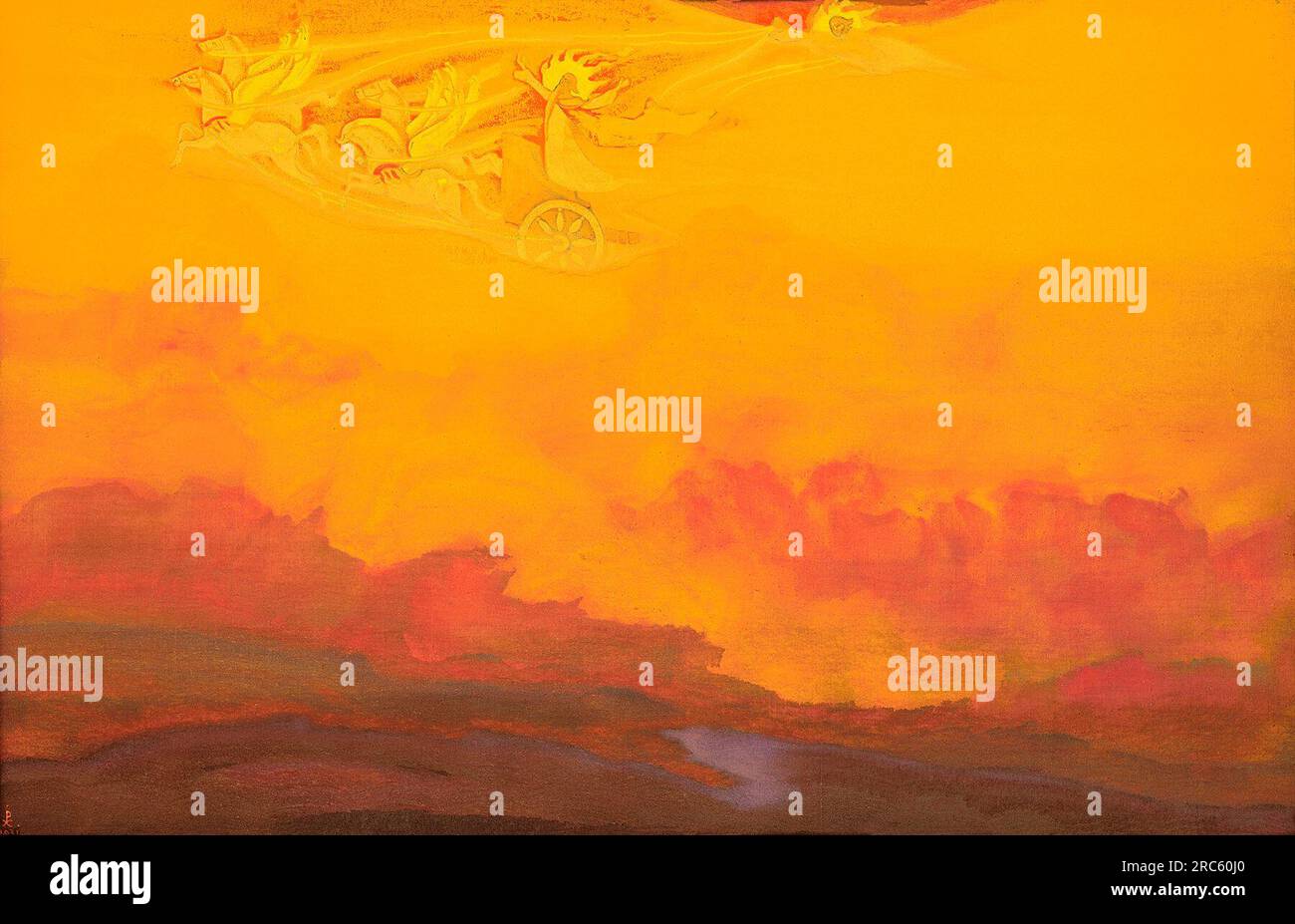 Wall painting with the prophet elijah hi-res stock photography and ...