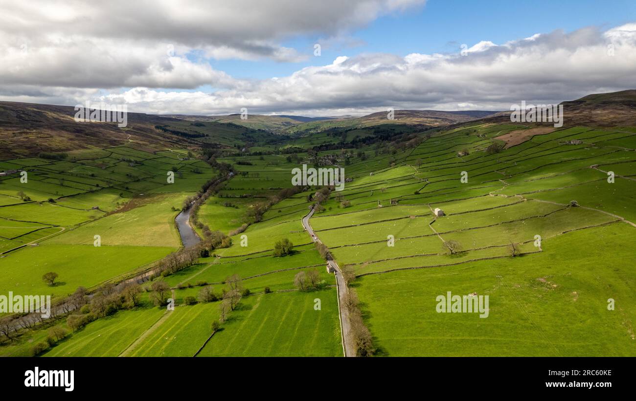 Stunning view footage of the landscape taken in Yorkshire Stock Photo ...