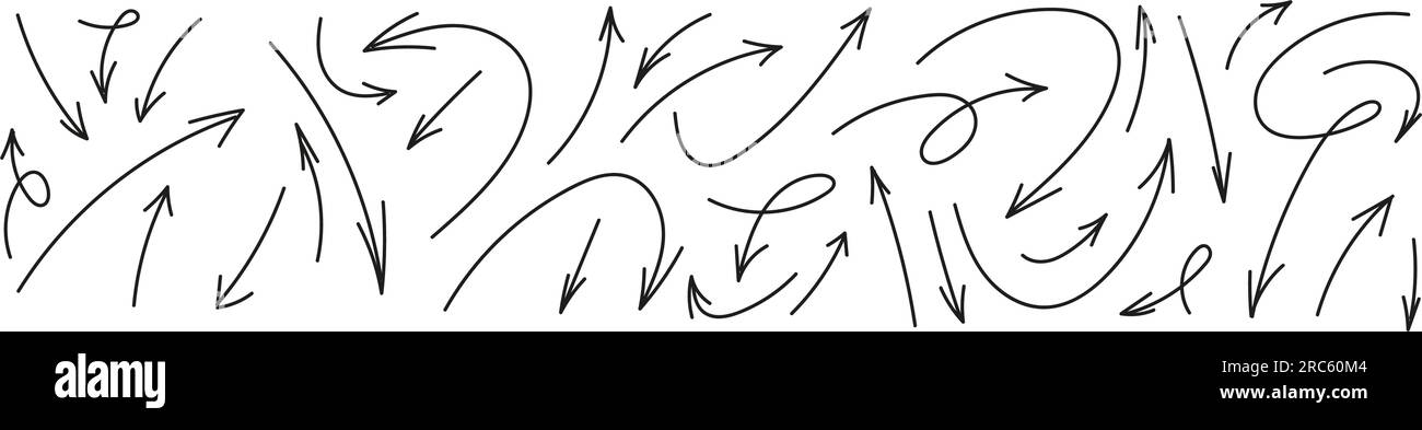 Doodle spiral arrows icon. Design quirky twist zigzag line, spring coil ...