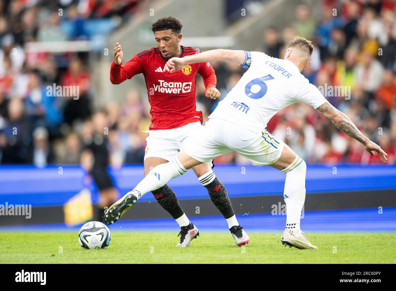 Oslo, Norway. 12th July, 2023. Jadon Sancho (25) of Manchester United ...