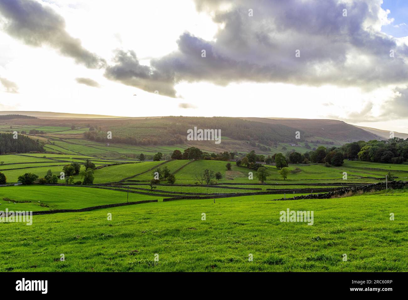 Stunning view footage of the landscape taken in Yorkshire Stock Photo ...
