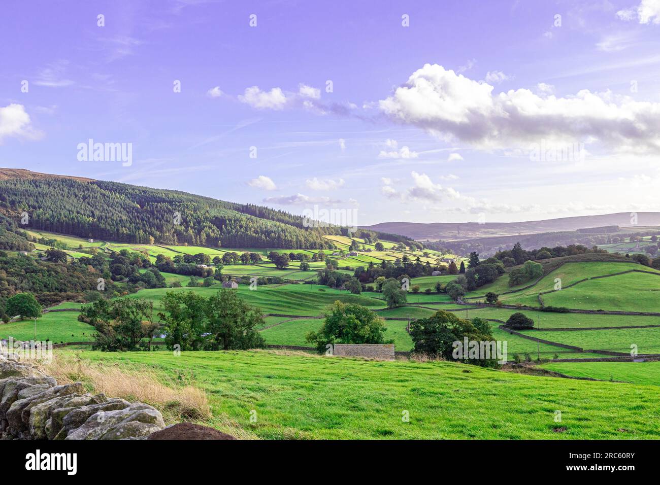 Stunning view footage of the landscape taken in Yorkshire Stock Photo ...