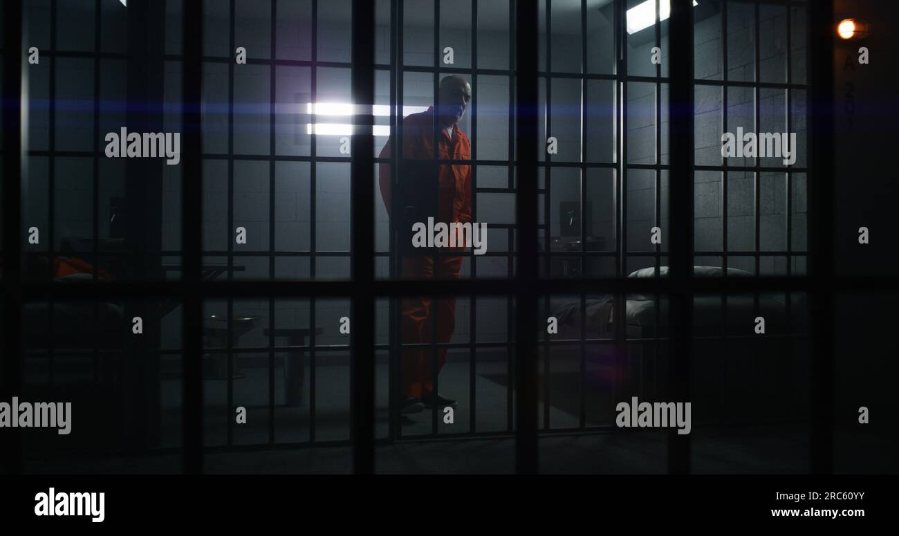 Two guilty inmates in detention center or correctional facility ...