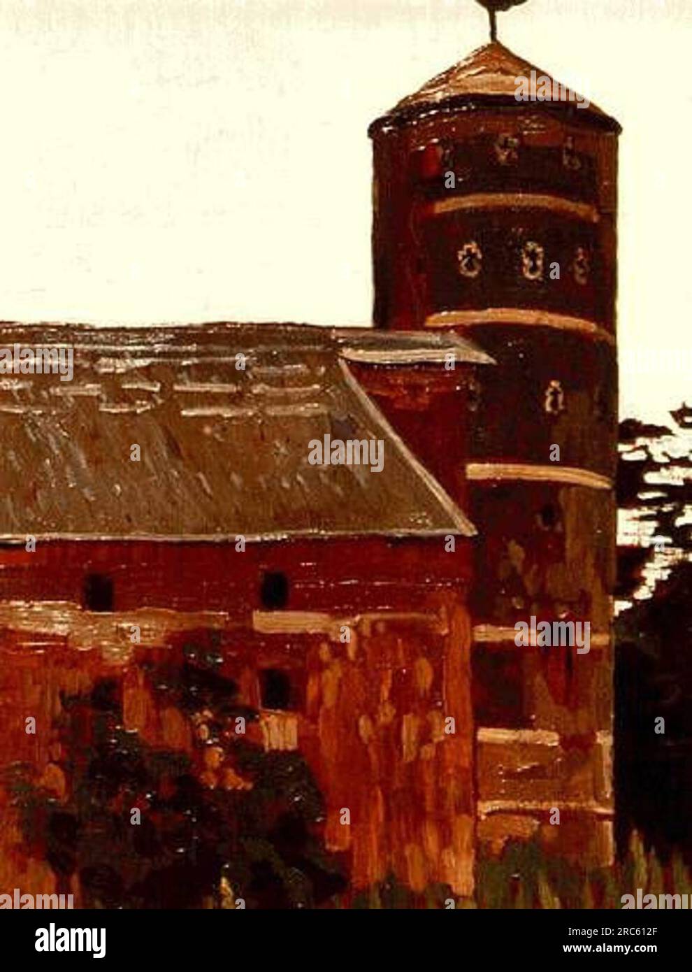 Kovno. Castle of crusaders. 1903 by Nicholas Roerich Stock Photo - Alamy