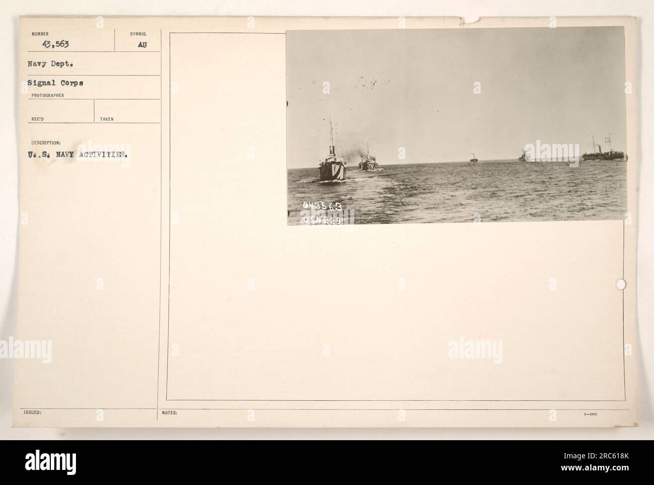 US Navy sailors conducting training exercises during World War One. The ...