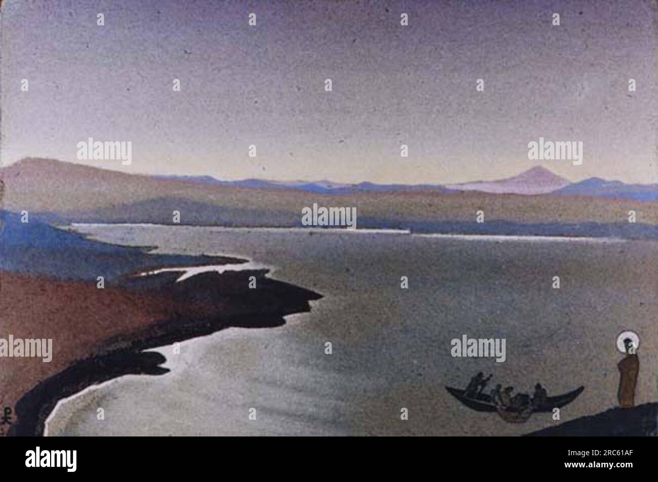 Gennesaret fishing 1935 by Nicholas Roerich Stock Photo - Alamy