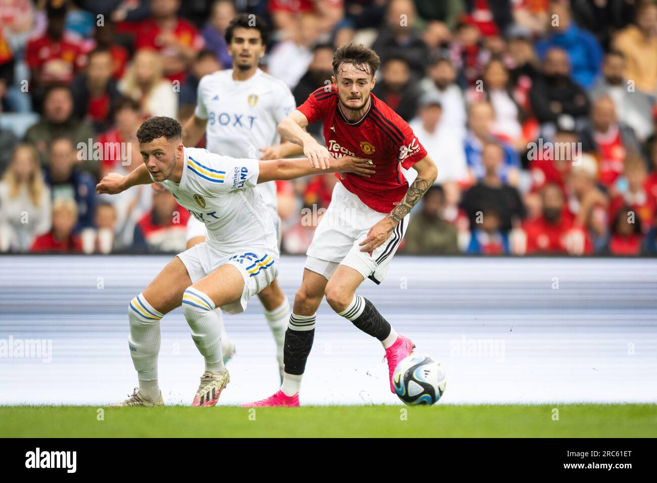 Oslo, Norway. 12th July, 2023. Joe Hugill (52) of Manchester United ...