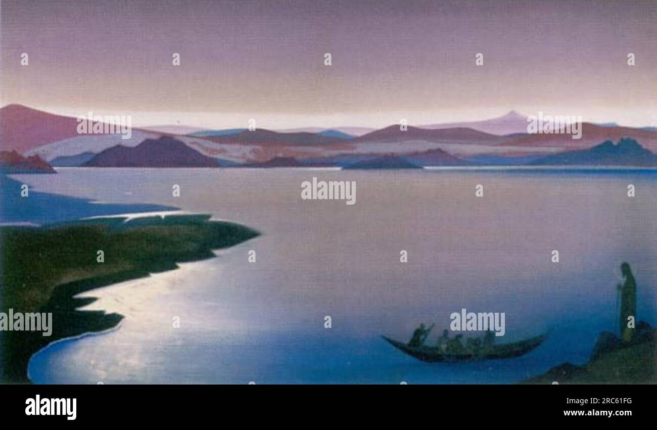 Lake of Gennesaret 1936 by Nicholas Roerich Stock Photo - Alamy