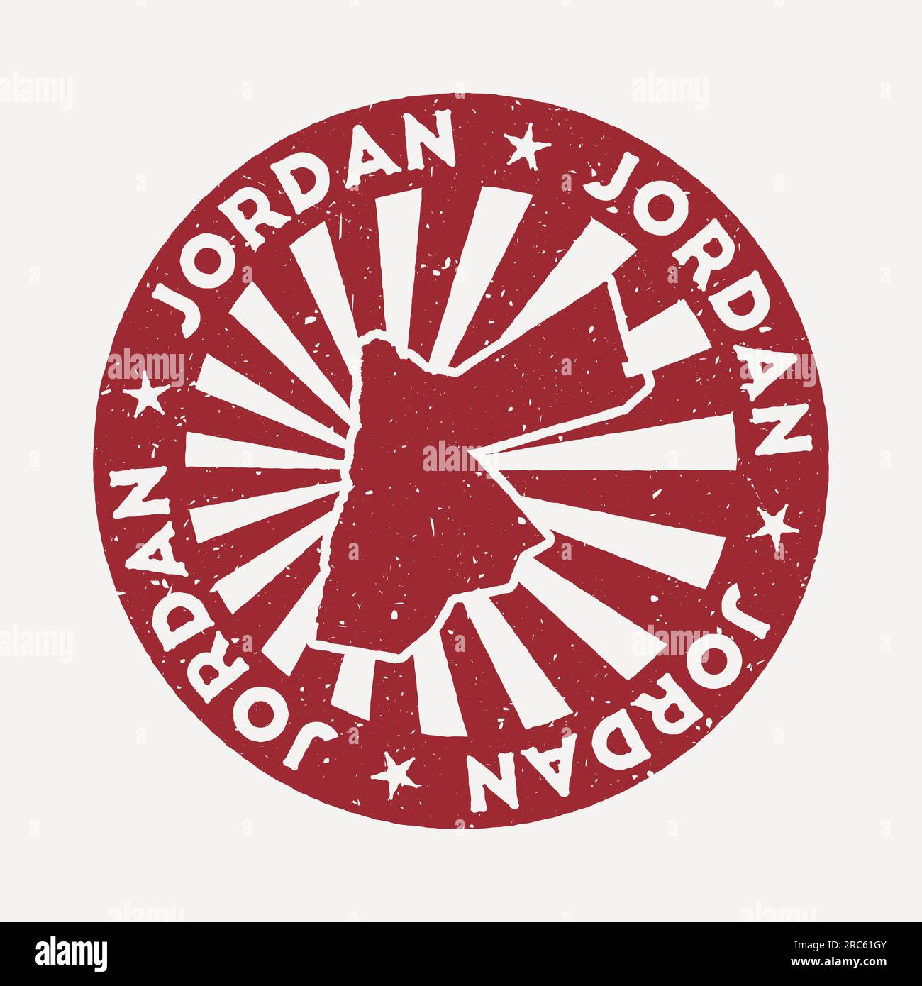 Jordan stamp. Travel red rubber stamp with the map of the country ...